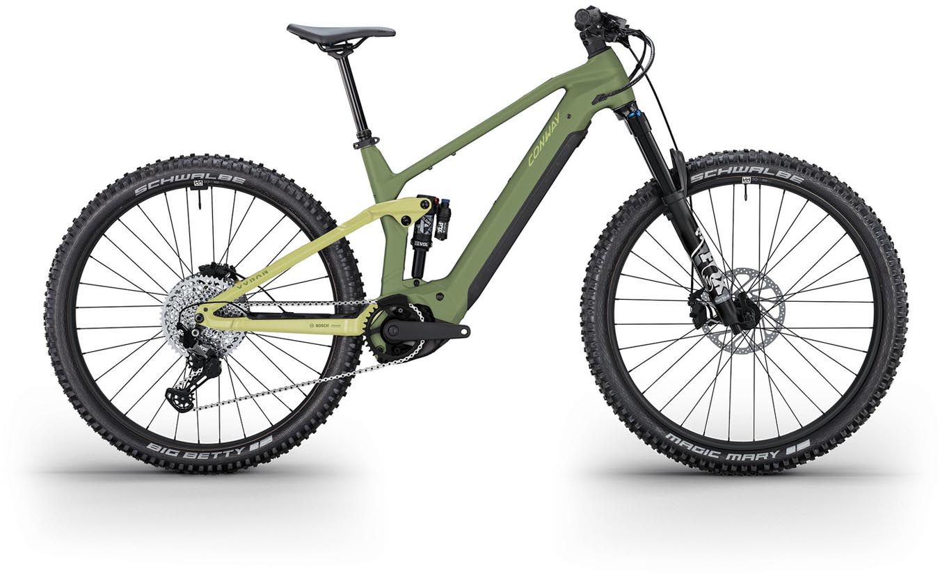 Conway Xyron LT 6.0 olive matt / dusty yellow 2026 - E-Bike Fully ...